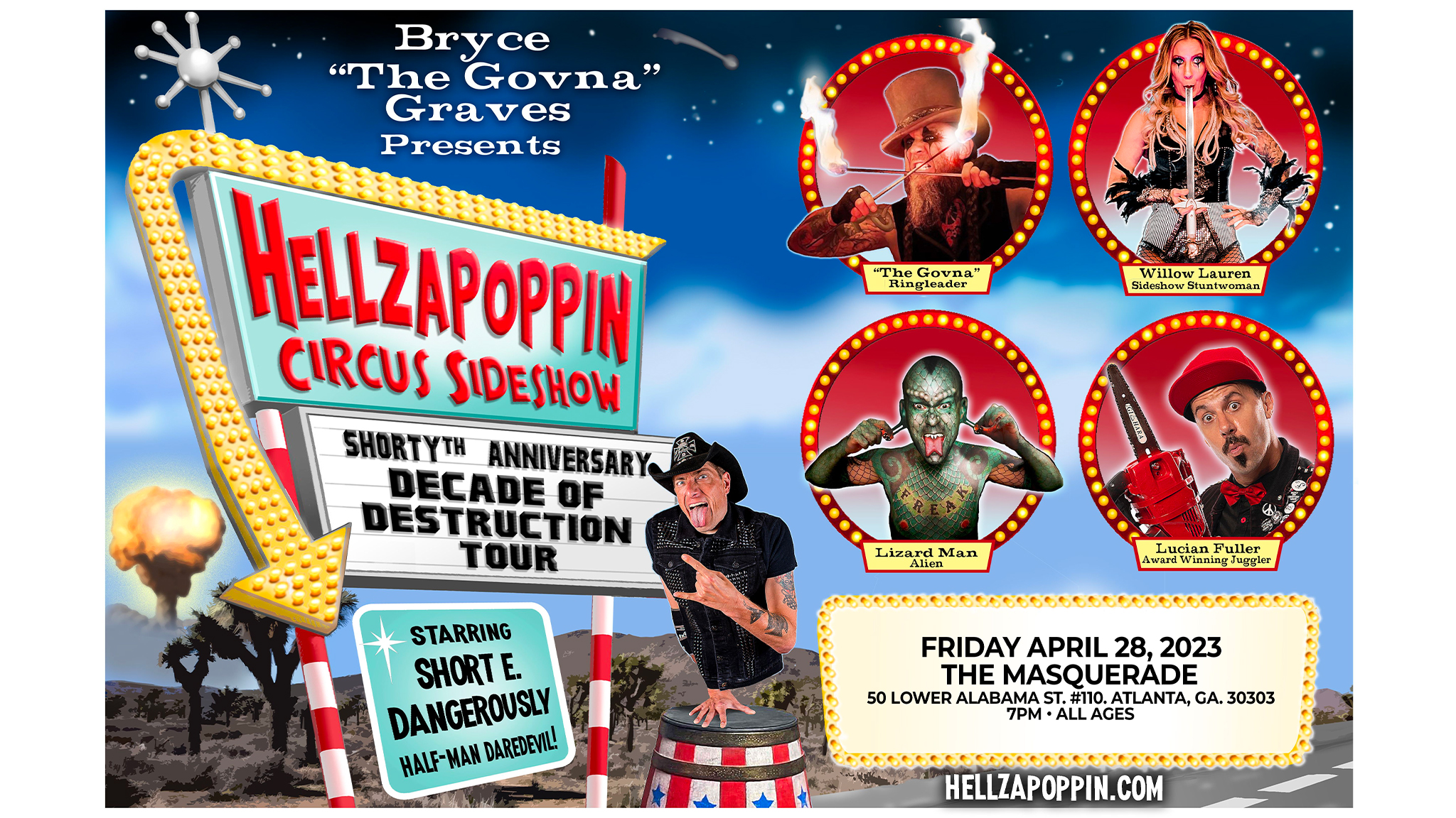 Hellzapoppin Circus Sideshow - The Masquerade